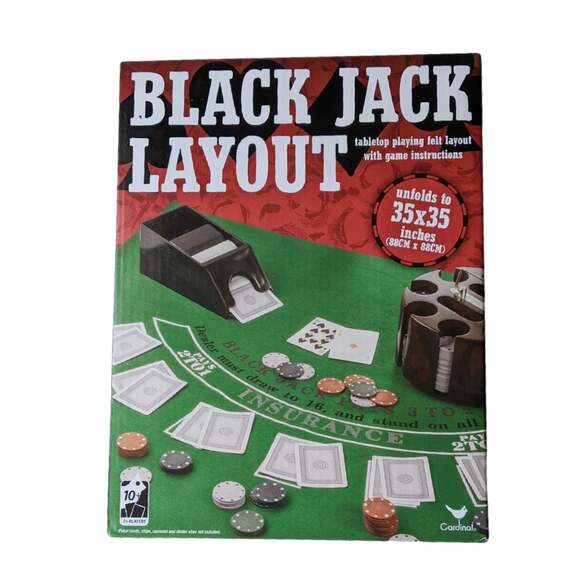 Cardinal Industries | Games | Black Jack Layout Cardinal Tabletop Game ...